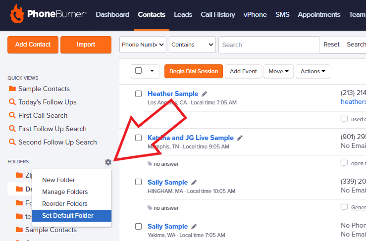 Contact Manager: Sorting Your Contacts – PhoneBurner